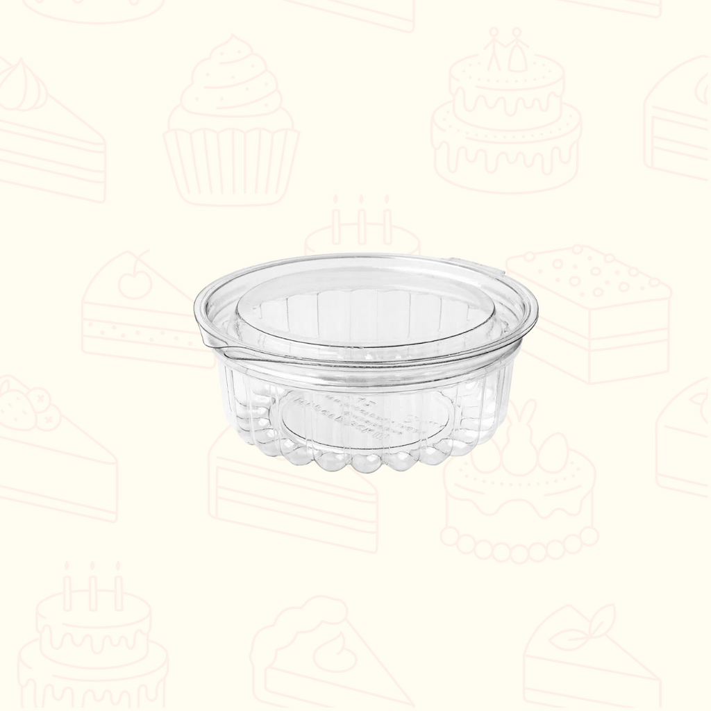 Envase Redondo Bisagra 10x5, Pieza – El Mundo de la Repostería