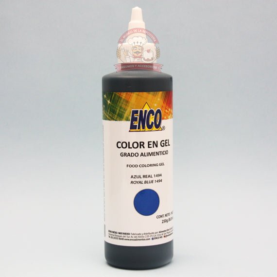 Color En Gel Azul Real Enco 250Ml – El Mundo de la Repostería