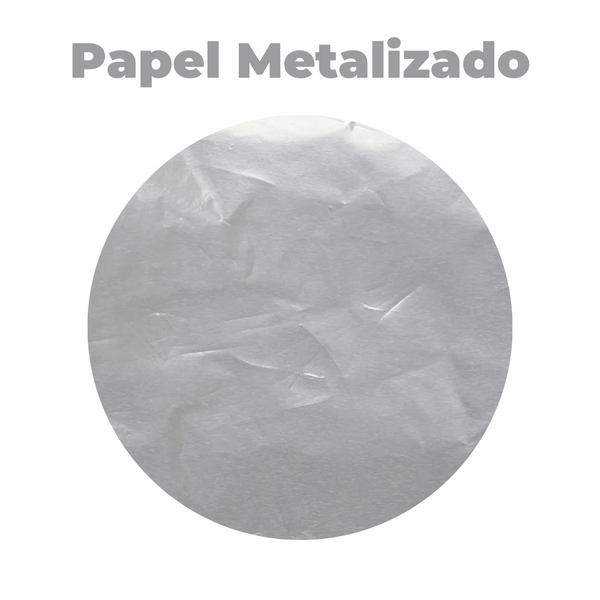 Papel Metal Plata 10x10cm, 100 Piezas – El Mundo de la Repostería